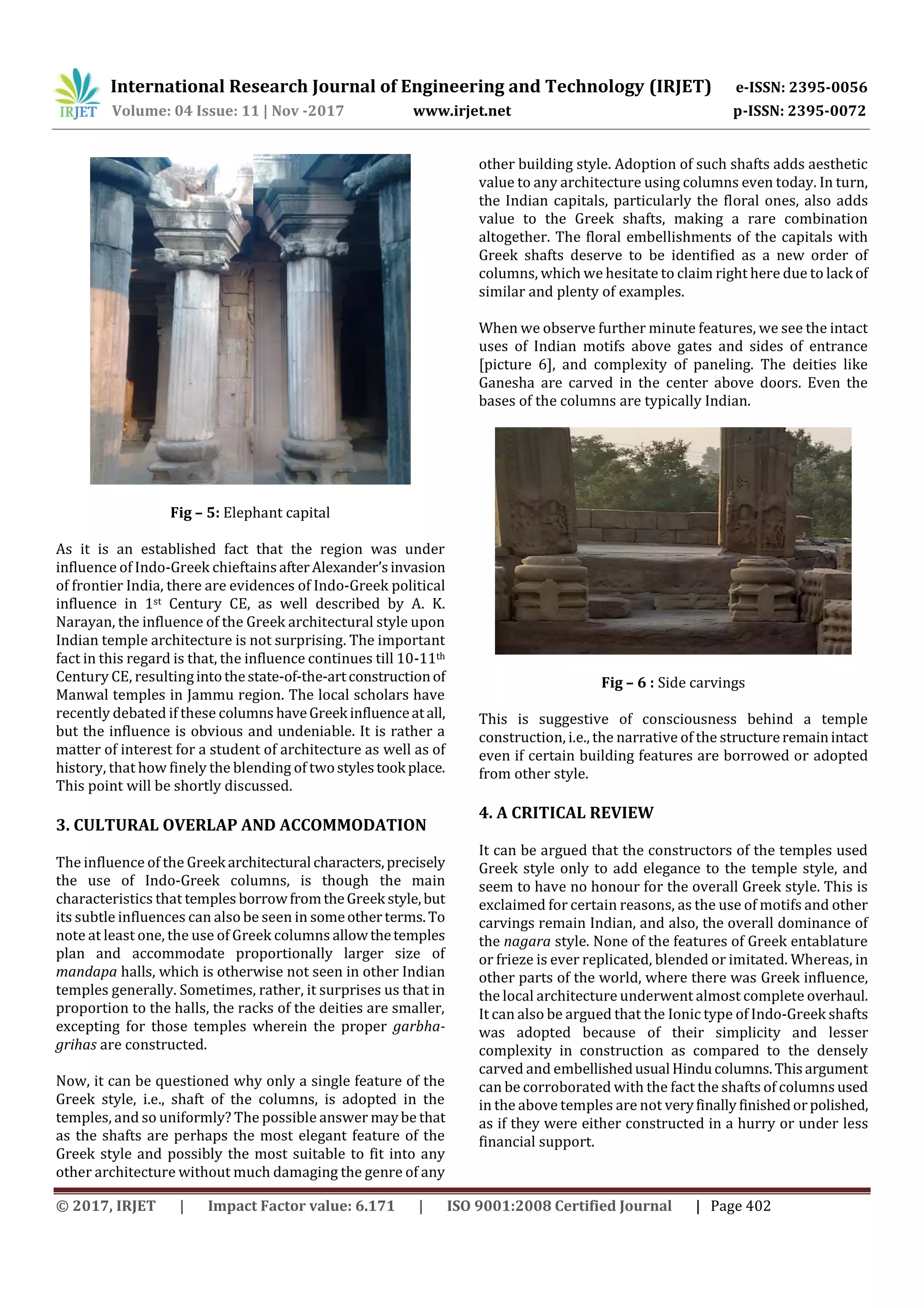 Greece in Jammu: Peeping through the Melting of Architectural Patterns ...