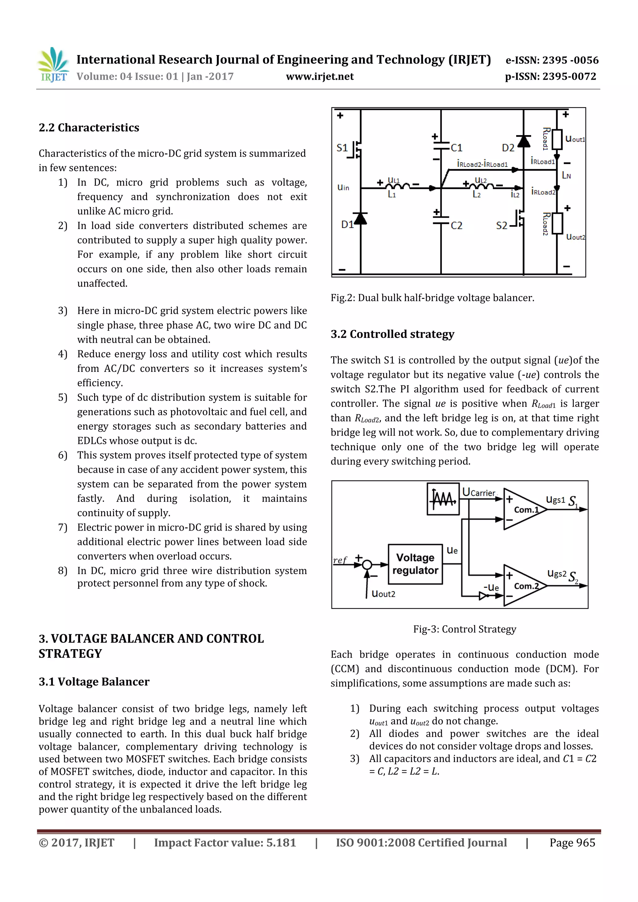 Voltage Balancing in Solar Based Dc Micro-Grid System | PDF
