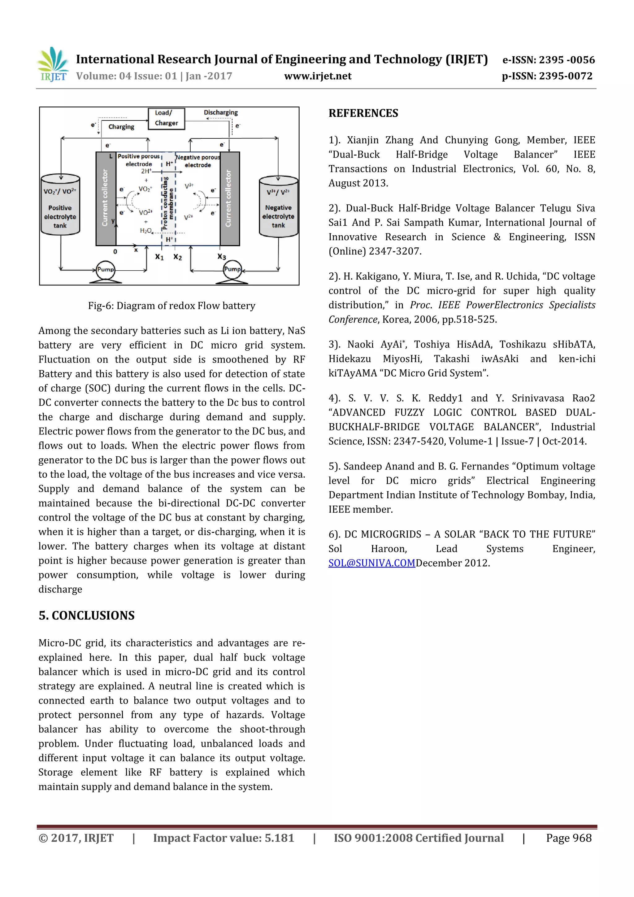 Voltage Balancing in Solar Based Dc Micro-Grid System | PDF