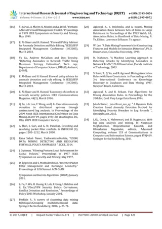 Using Data Mining for Discovering Anomalies from Firewall Logs: a Comprehensive Review | PDF
