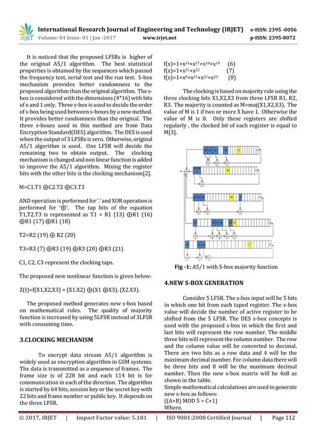 Securing Mobile Technology Of Gsm Using A5/1 Algorithm | PDF