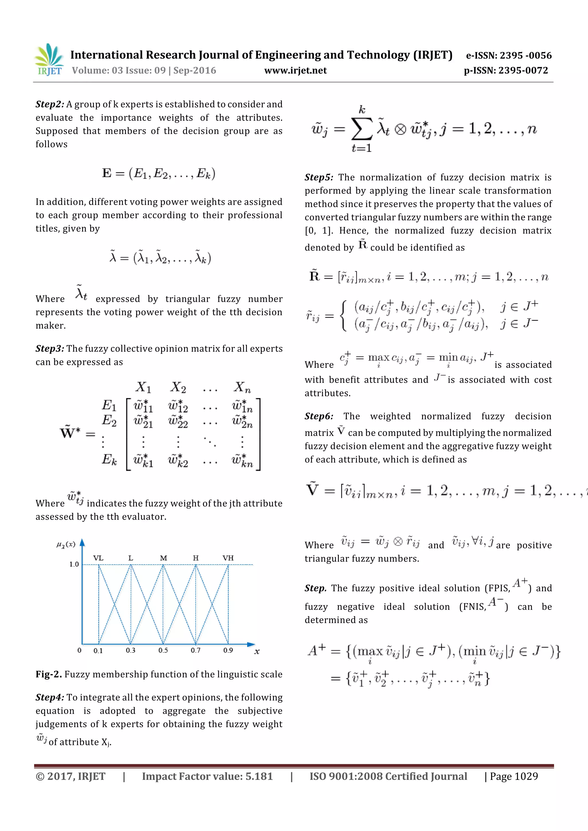 The Evaluation of Topsis and Fuzzy-Topsis Method for Decision Making System in Data mining | PDF ...