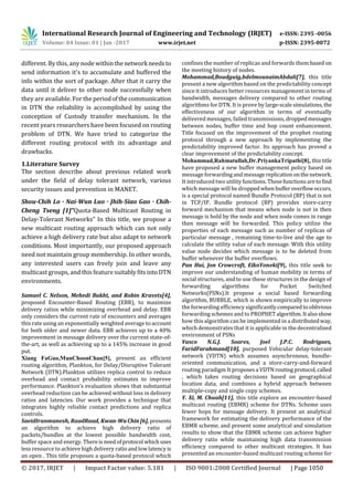 Enhanced Multicast routing for QoS in delay tolerant networks | PDF | Computer Networking ...