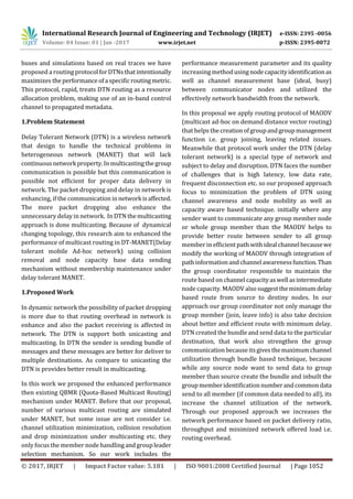 Enhanced Multicast routing for QoS in delay tolerant networks | PDF | Computer Networking ...