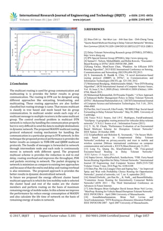 Enhanced Multicast routing for QoS in delay tolerant networks | PDF | Computer Networking ...