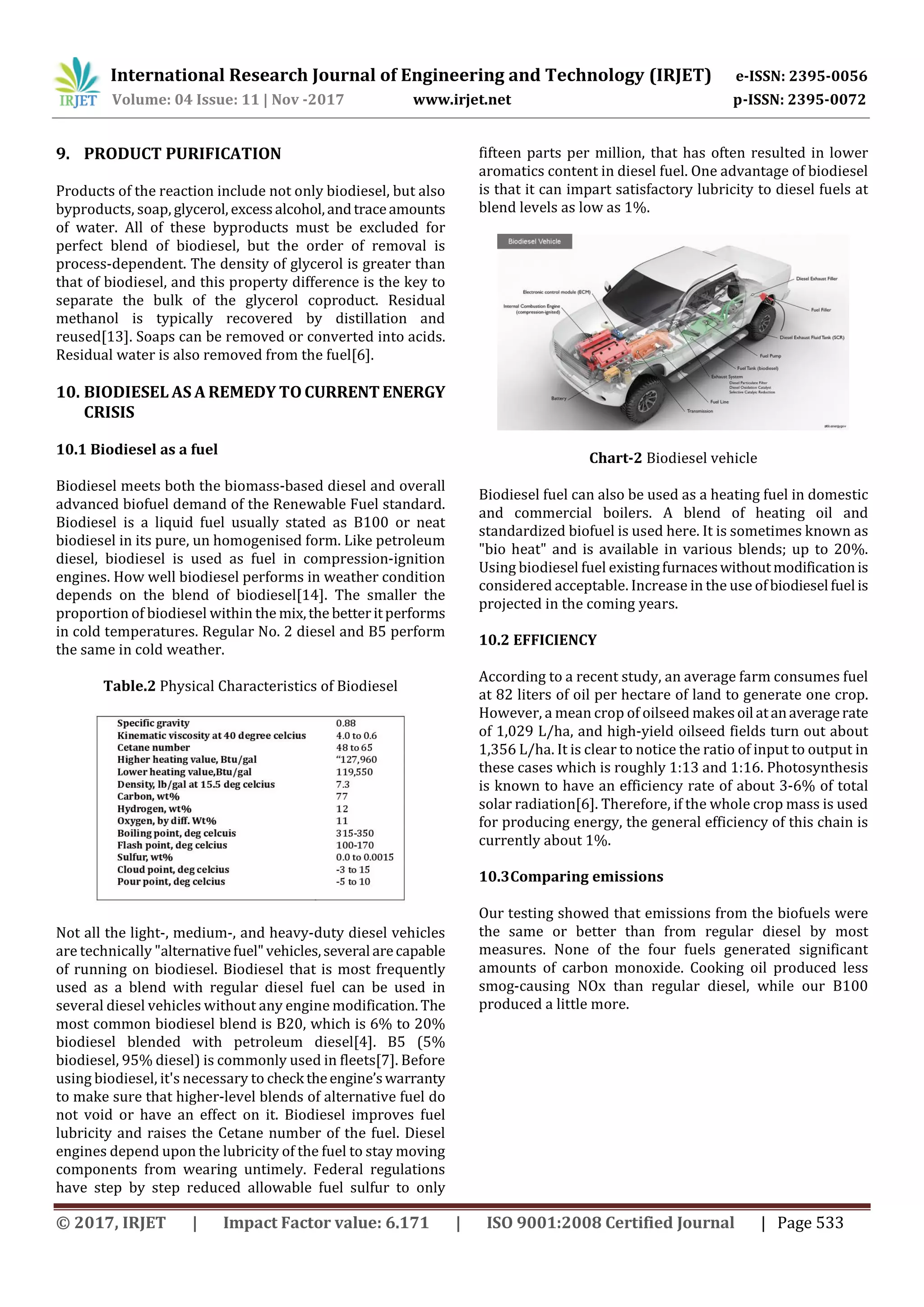 A review: Advantages and Disadvantages of Biodiesel | PDF