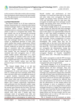 A Review- Comparative Study of Thermal and Hydrostatic Performance ...