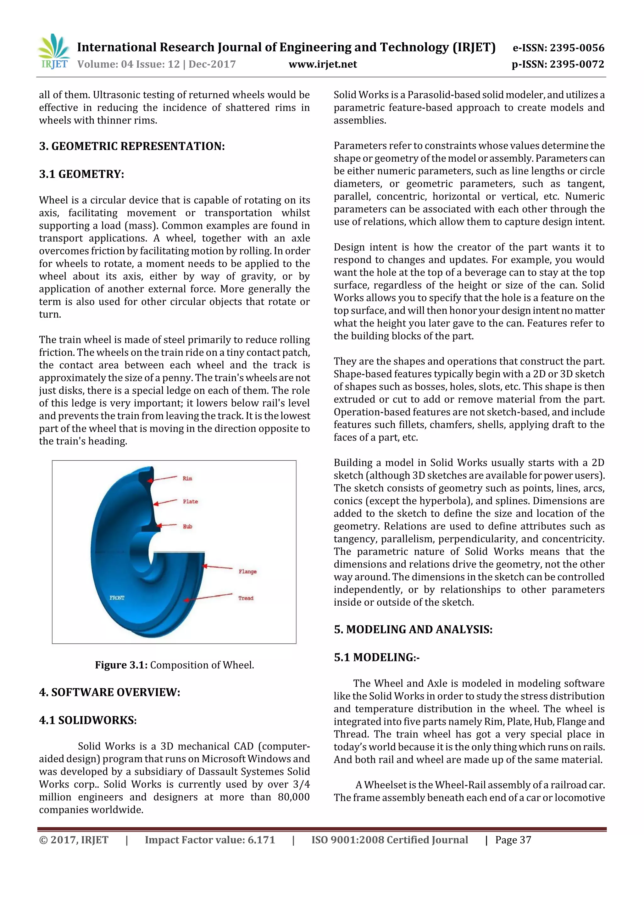 Design & Analysis of Rail Wheel Failure | PDF
