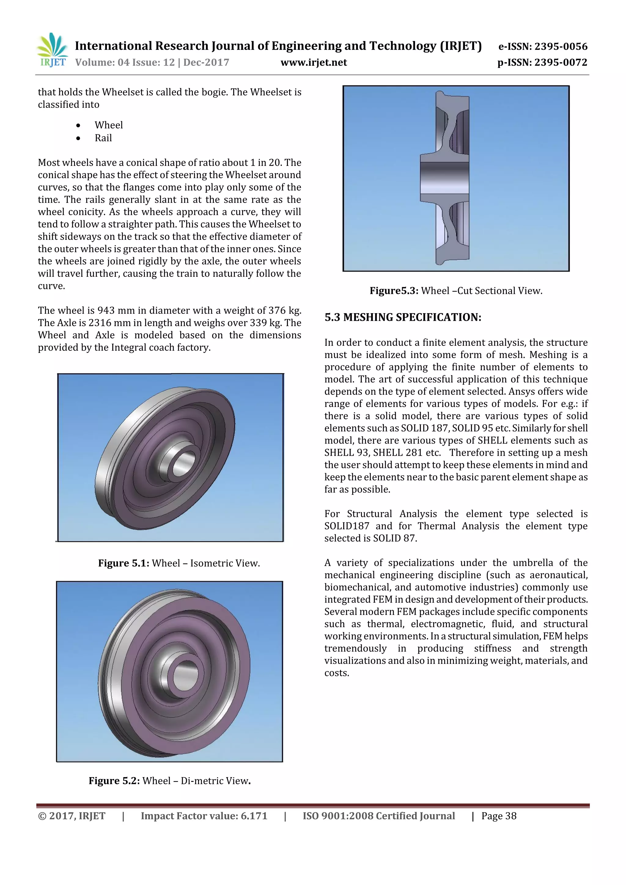 Design & Analysis of Rail Wheel Failure | PDF