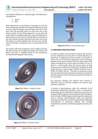 Design & Analysis of Rail Wheel Failure | PDF