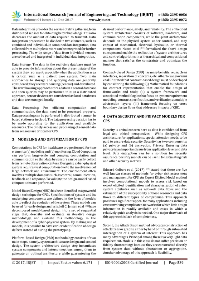 Upsurging Cyber-Kinetic attacks in Mobile Cyber Physical Systems | PDF | Databases | Computer ...