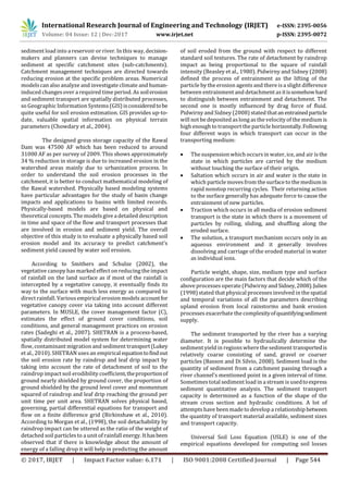 Physically Based Runoff and Sediment Modelling of Rawal Watershed | PDF