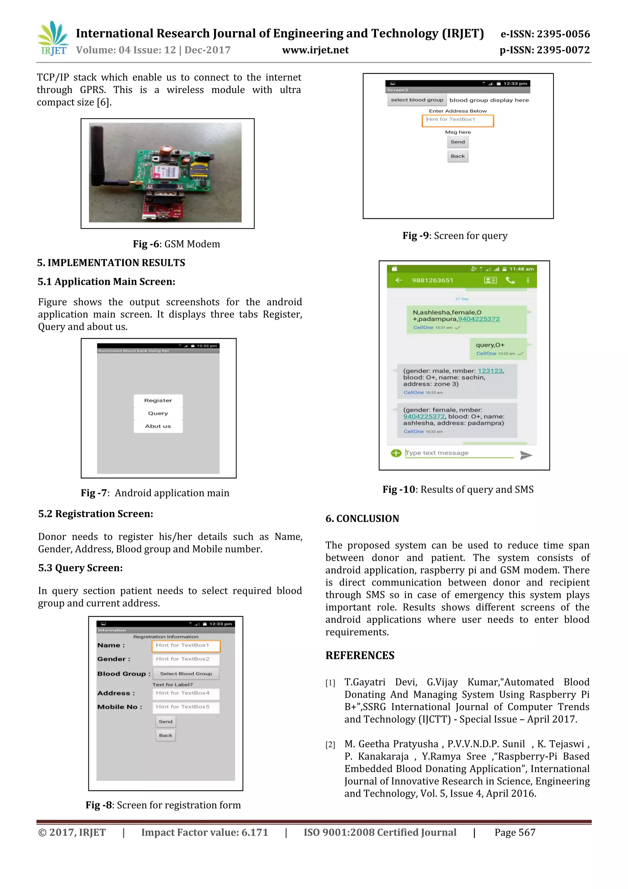 Automated Blood Bank System using Raspberry Pi | PDF | Operating Systems | Computer Software and ...