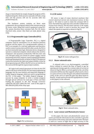 PLC based Automatic Liquid Filling System for Different Sized Bottles | PDF