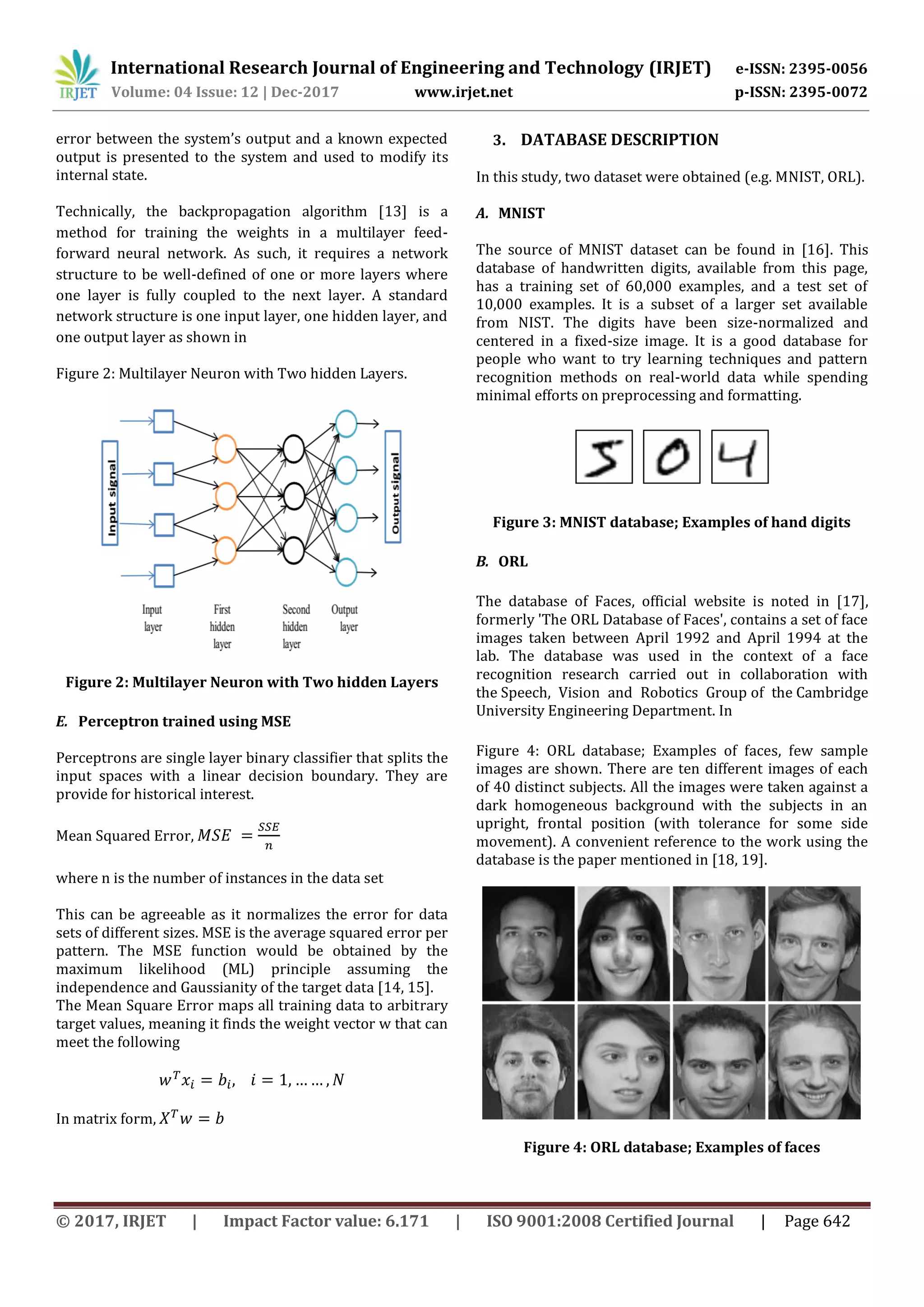 Machine Learning Algorithms for Image Classification of Hand Digits and Face Recognition Dataset ...