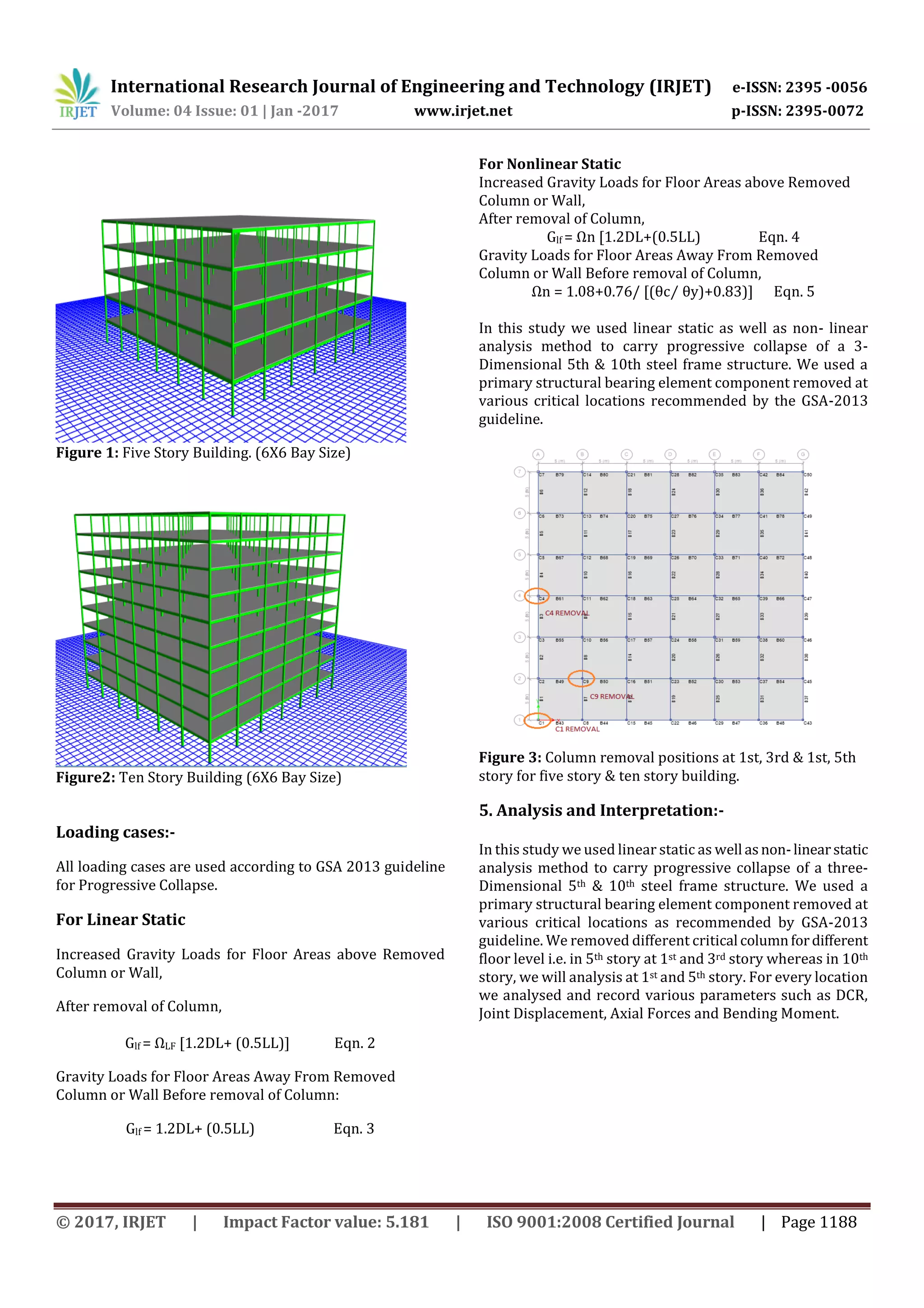 Progressive Collapse Analysis of Low Rise Steel Frame Structure With and Without Bracing System ...