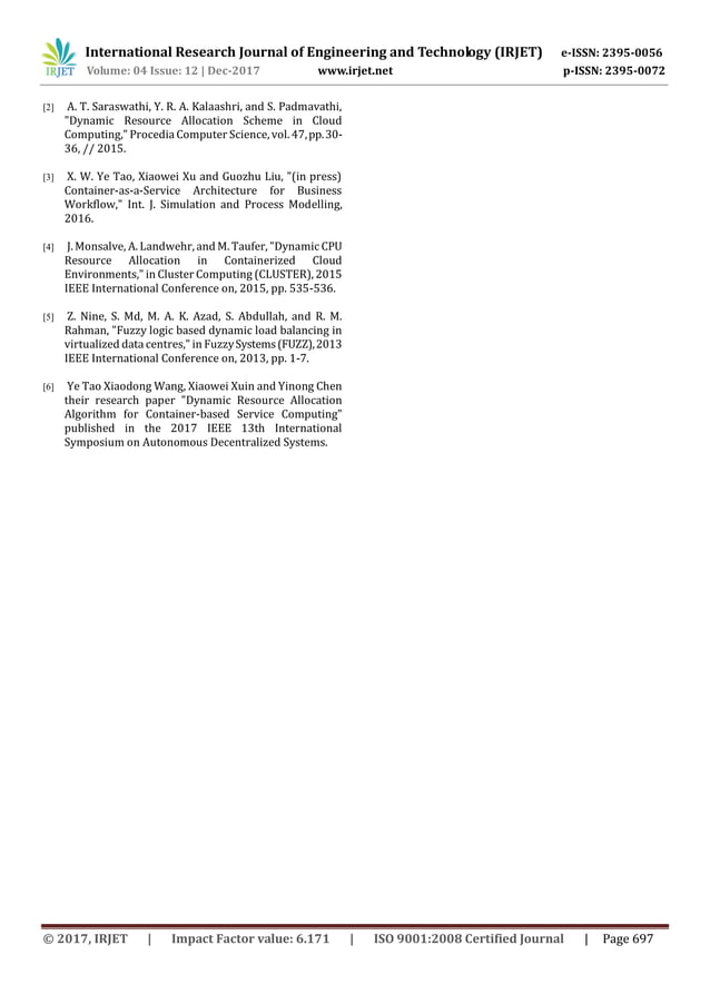 Dynamic Resource Allocation Algorithm Using Containers Pdf 