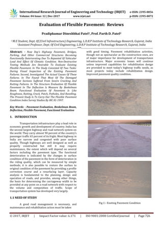 Evaluation of Flexible Pavement: Reviews | PDF | Civil Engineering ...