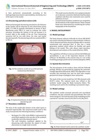 Implementation of a Finite Element Model to Generate Synthetic data for Open Pit’s Dewatering | PDF