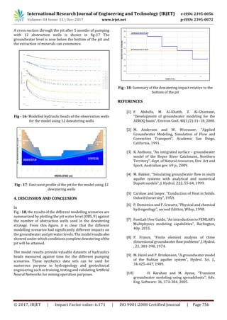 Implementation of a Finite Element Model to Generate Synthetic data for Open Pit’s Dewatering | PDF
