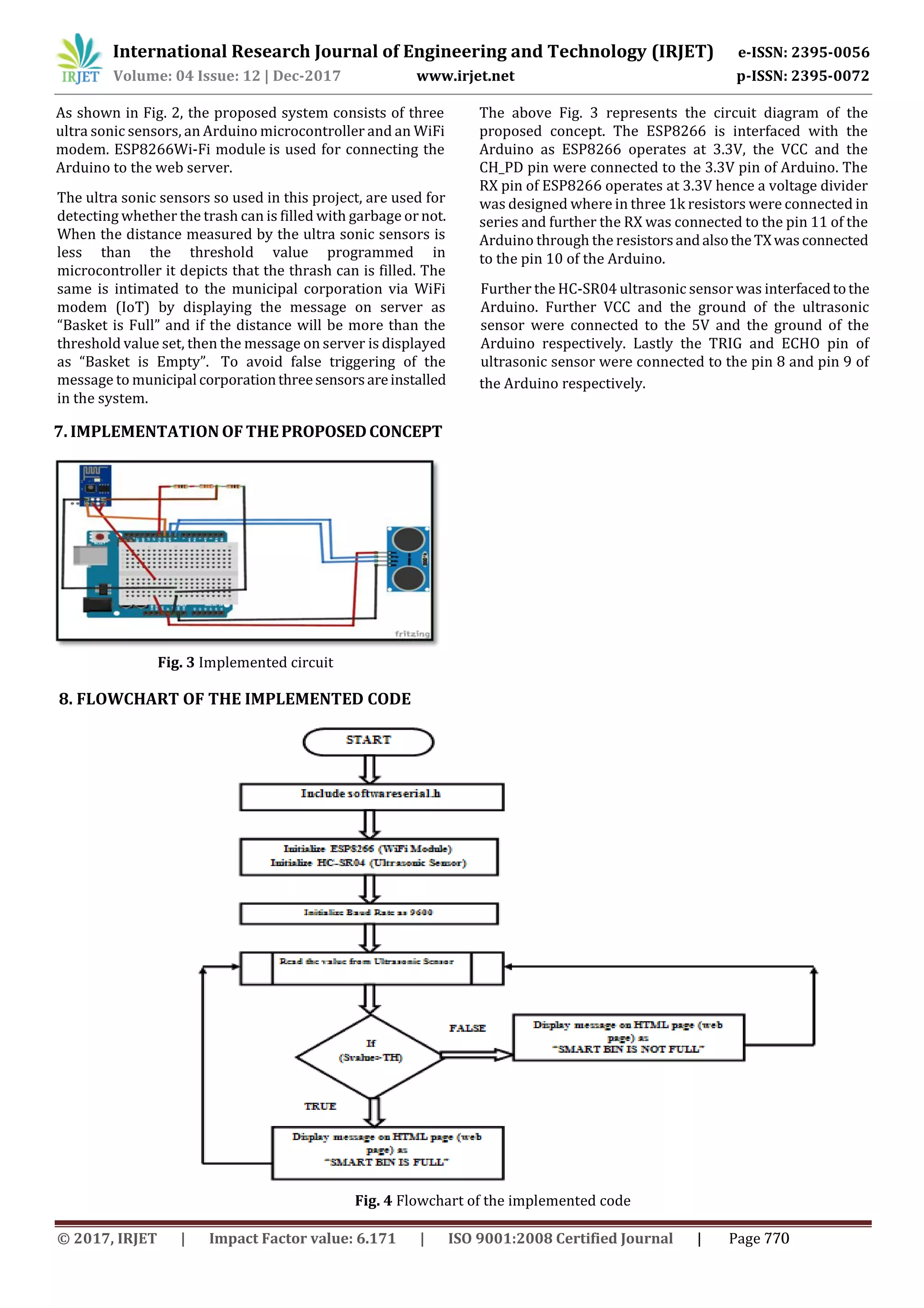 IoT Based Smart Trash Bins – A Step Toward Smart City | PDF