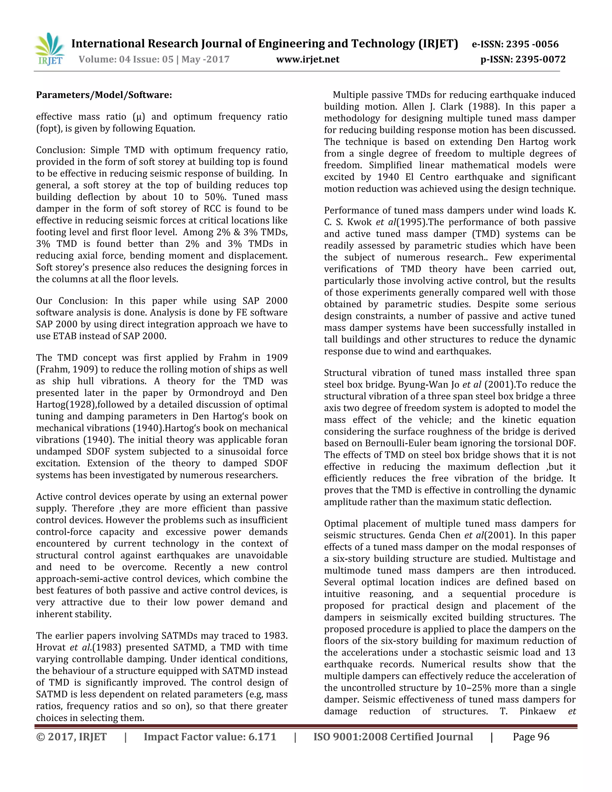 A Review on Response of Seismic Loading on Regular High Rise Building ...