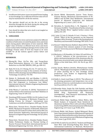 FEM Analysis of Stress Predication of Aluminum Wire Rod in Drawing ...
