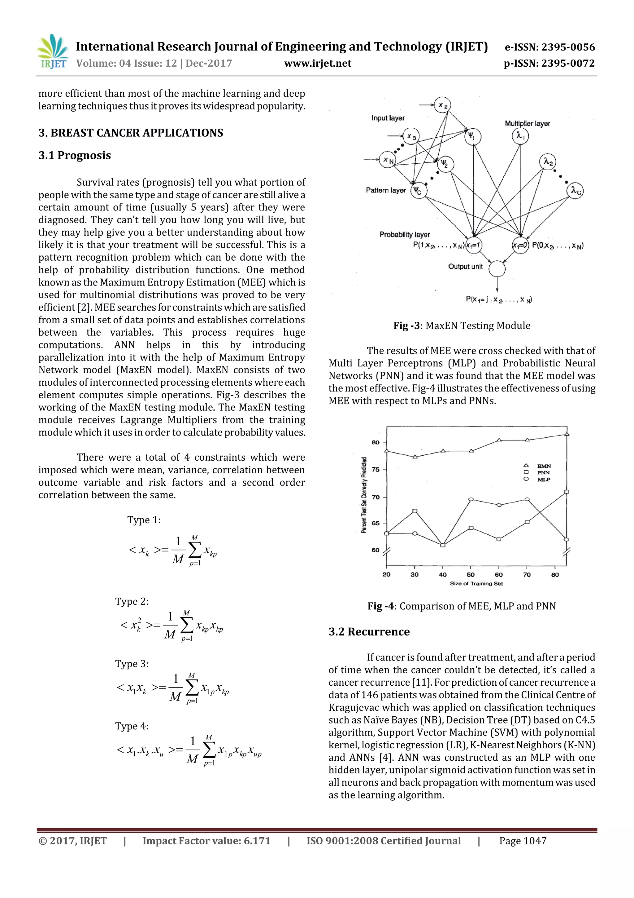 Applications of Artificial Neural Networks in Cancer Prediction | PDF