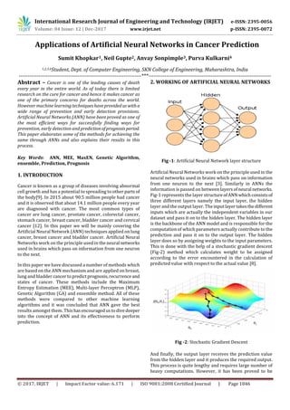 Applications of Artificial Neural Networks in Cancer Prediction | PDF