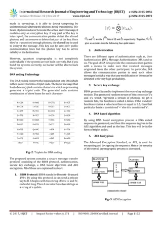 Survey of Different DNA Cryptography based Algorithms | PDF