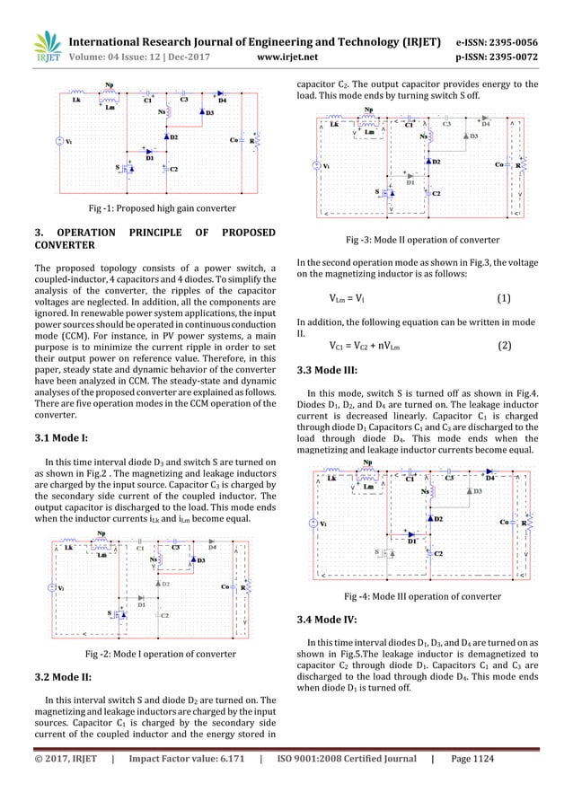 A High Gain Boost Converter for PV Power System Applications | PDF
