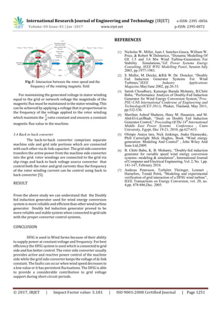 Study of DFIG Connected to Grid using Wind Energy System | PDF
