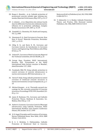 Review on Cathodic Protection of Embedded Steel Bars in Concrete by ...