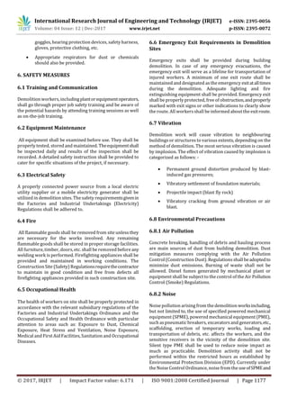 Study of Safety in Demolition of Buildings | PDF