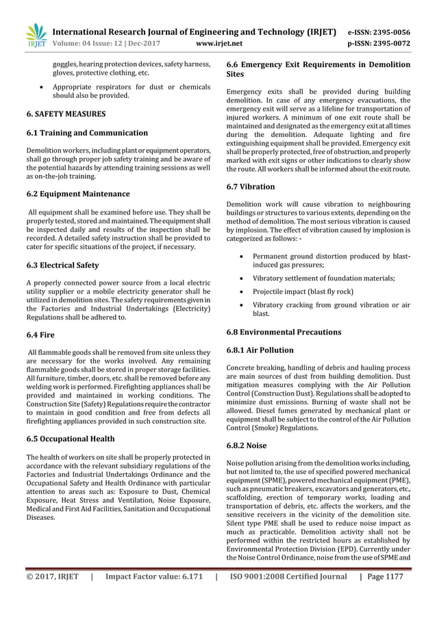 Study of Safety in Demolition of Buildings | PDF | Civil Engineering ...