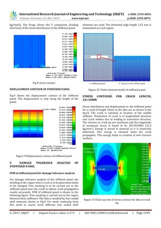 A Study on Damage Tolerance Evaluation of the Vertical Tail with the Z stiffened panel of a ...