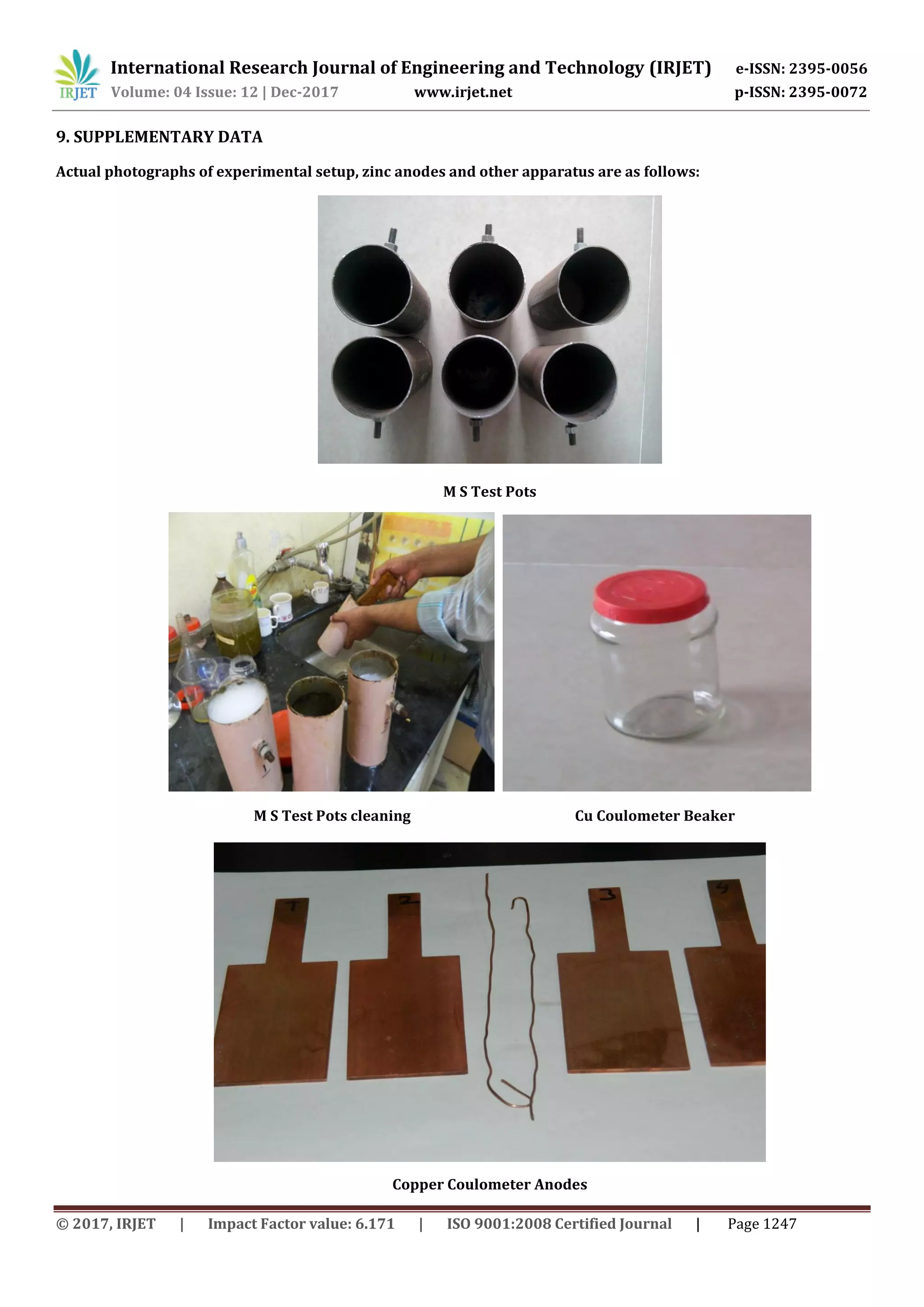 Suggested Standard Test Method for Laboratory Evaluation of Zinc ...