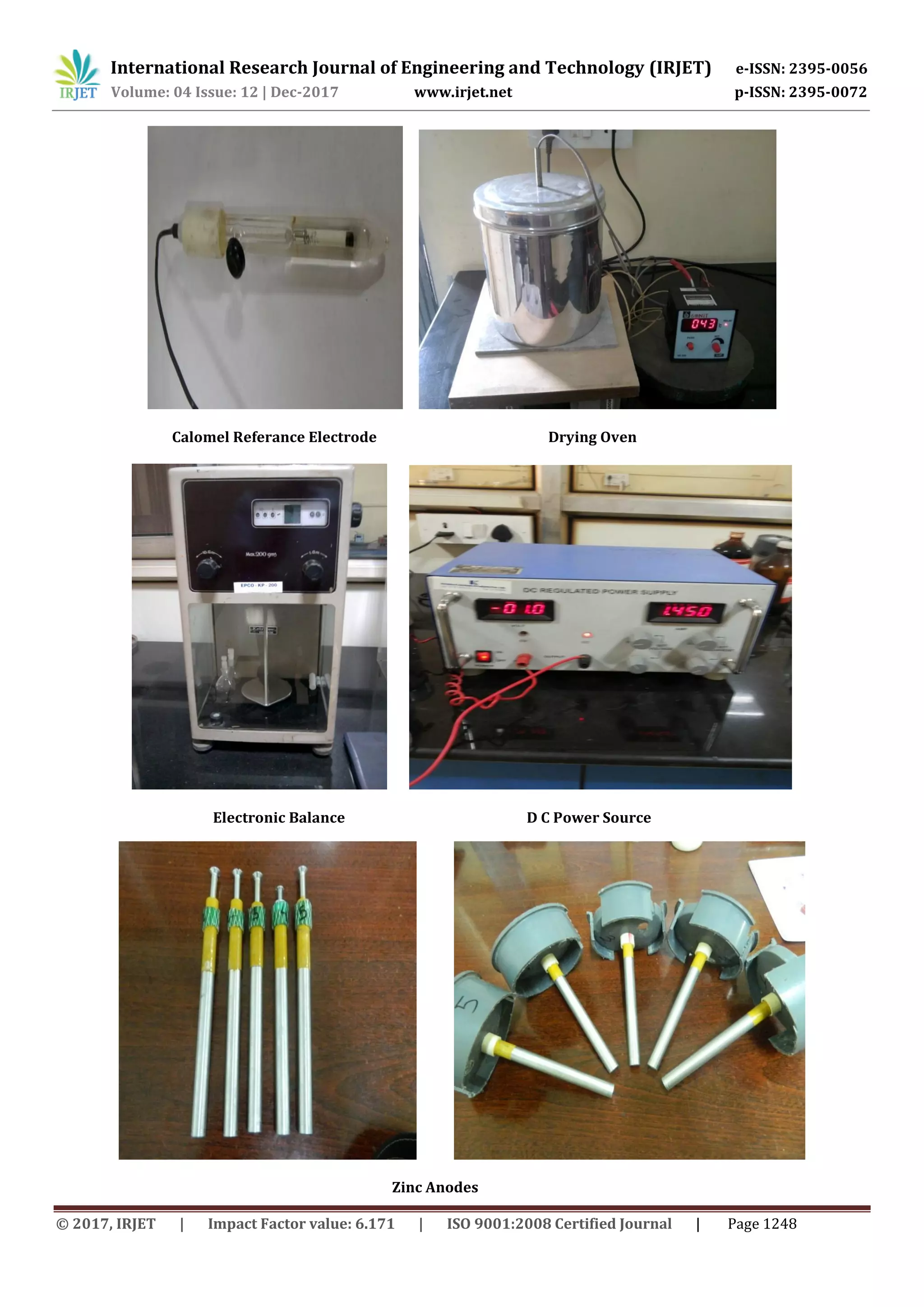 Suggested Standard Test Method for Laboratory Evaluation of Zinc ...
