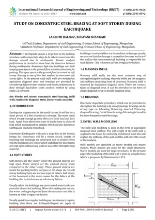Study on Concentric Steel Bracing at Soft Storey During Earthquake | PDF