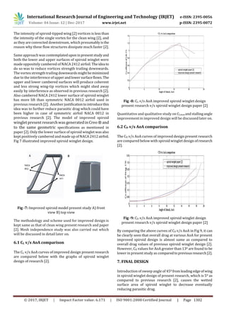 Design and Computational Fluid Dynamic Analysis of Spiroid Winglet to ...