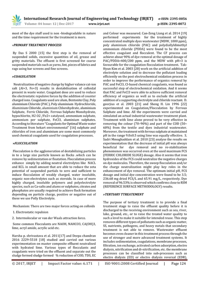 Dyes and Pigments Manufacturing Industrial Waste Water Treatment ...