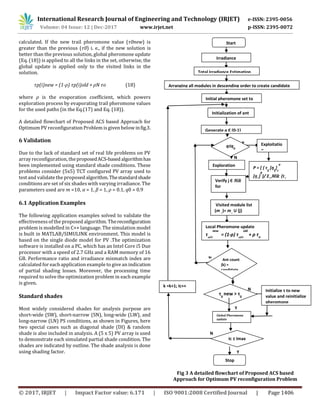 Ant Colony Optimization for Optimal Photovoltaic Array Reconfiguration under Partial Shading ...