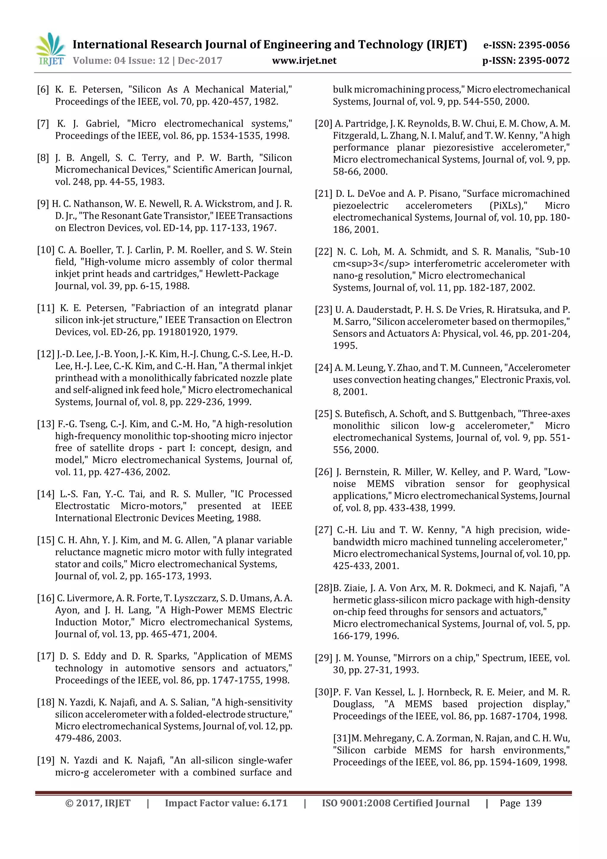 Evolution of MEMS Technology | PDF