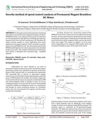 Novelty Method of Speed Control Analysis of Permanent Magnet Brushless DC Motor | PDF