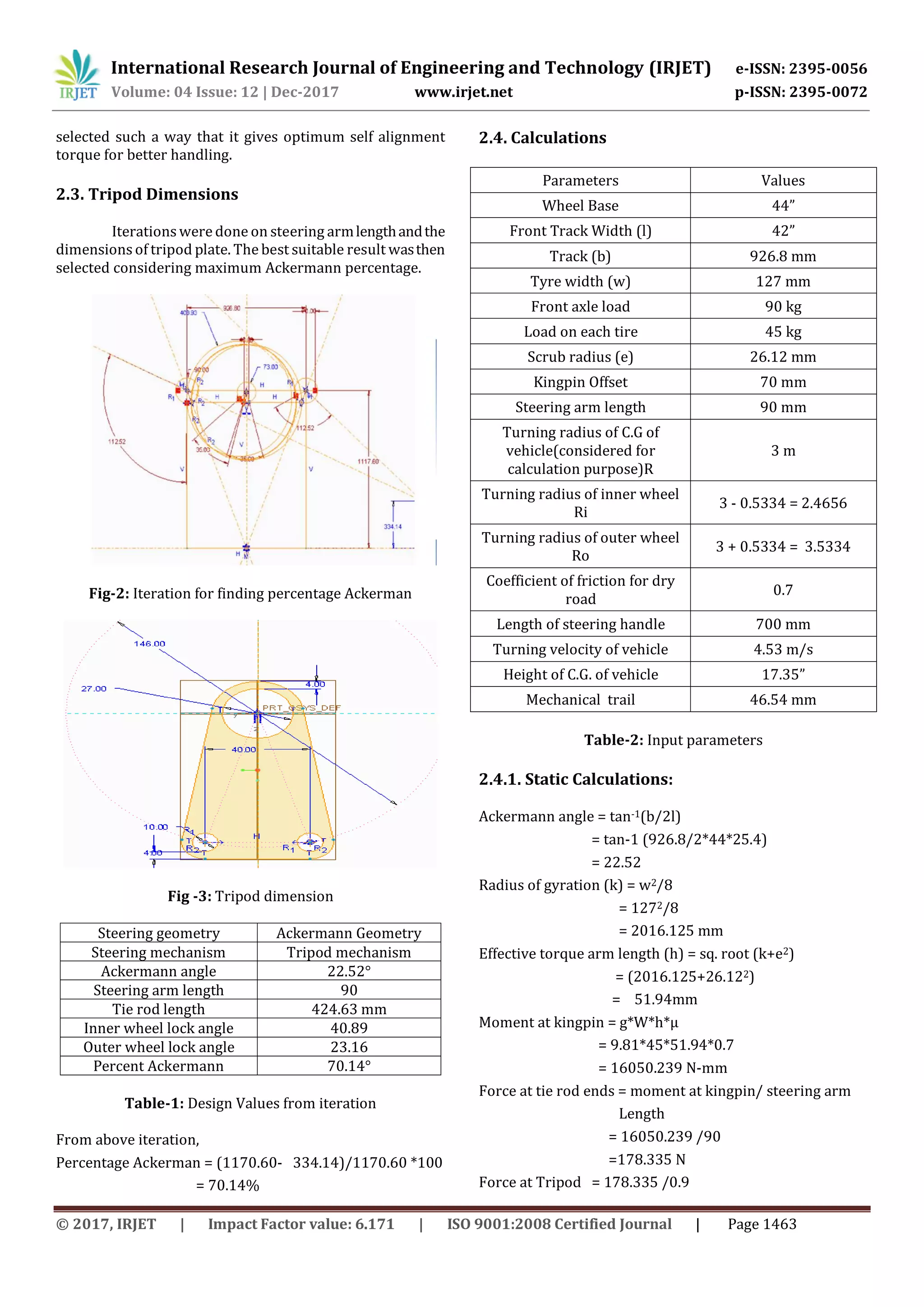 Tripod Steering for Better Maneuverability of Quad-Bike | PDF