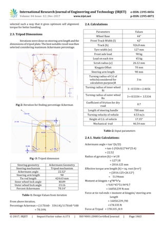 Tripod Steering for Better Maneuverability of Quad-Bike | PDF