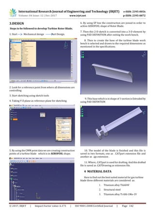 Modeling and Analysis of Gas Turbine Rotor Blade | PDF | Physics | Science