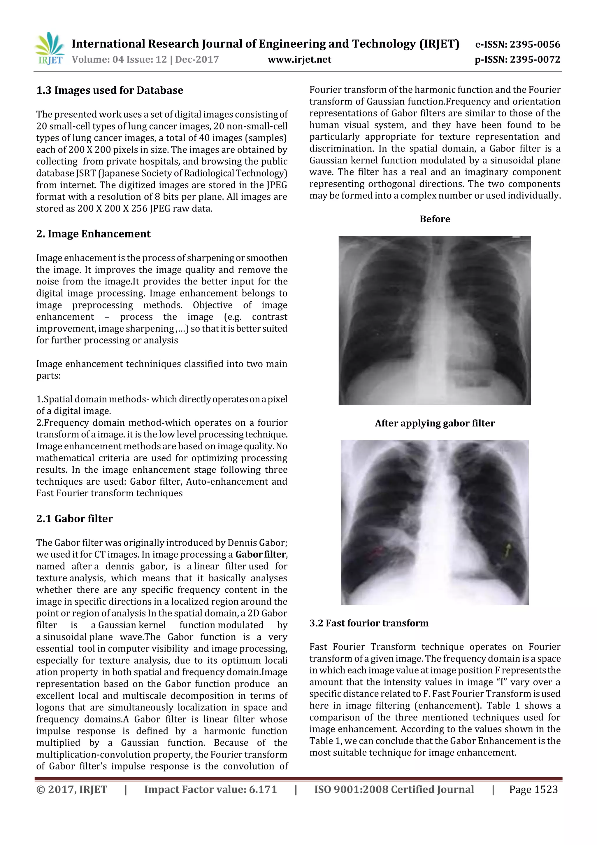 Lung Cancer Detection using Image Processing Techniques | PDF Lung Cancer Detection using Image Processing Techniques | PDF