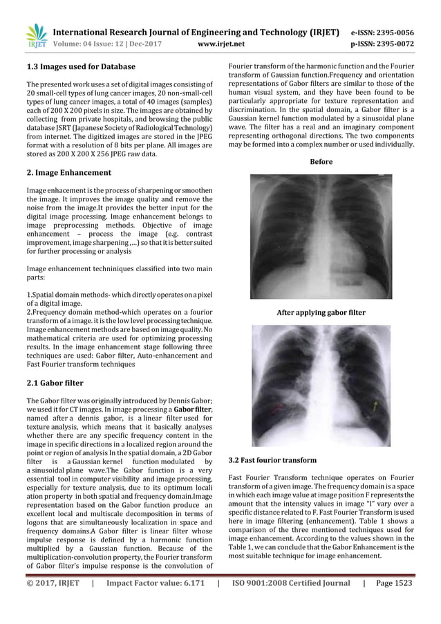 Lung Cancer Detection Using Image Processing Techniques Pdf
