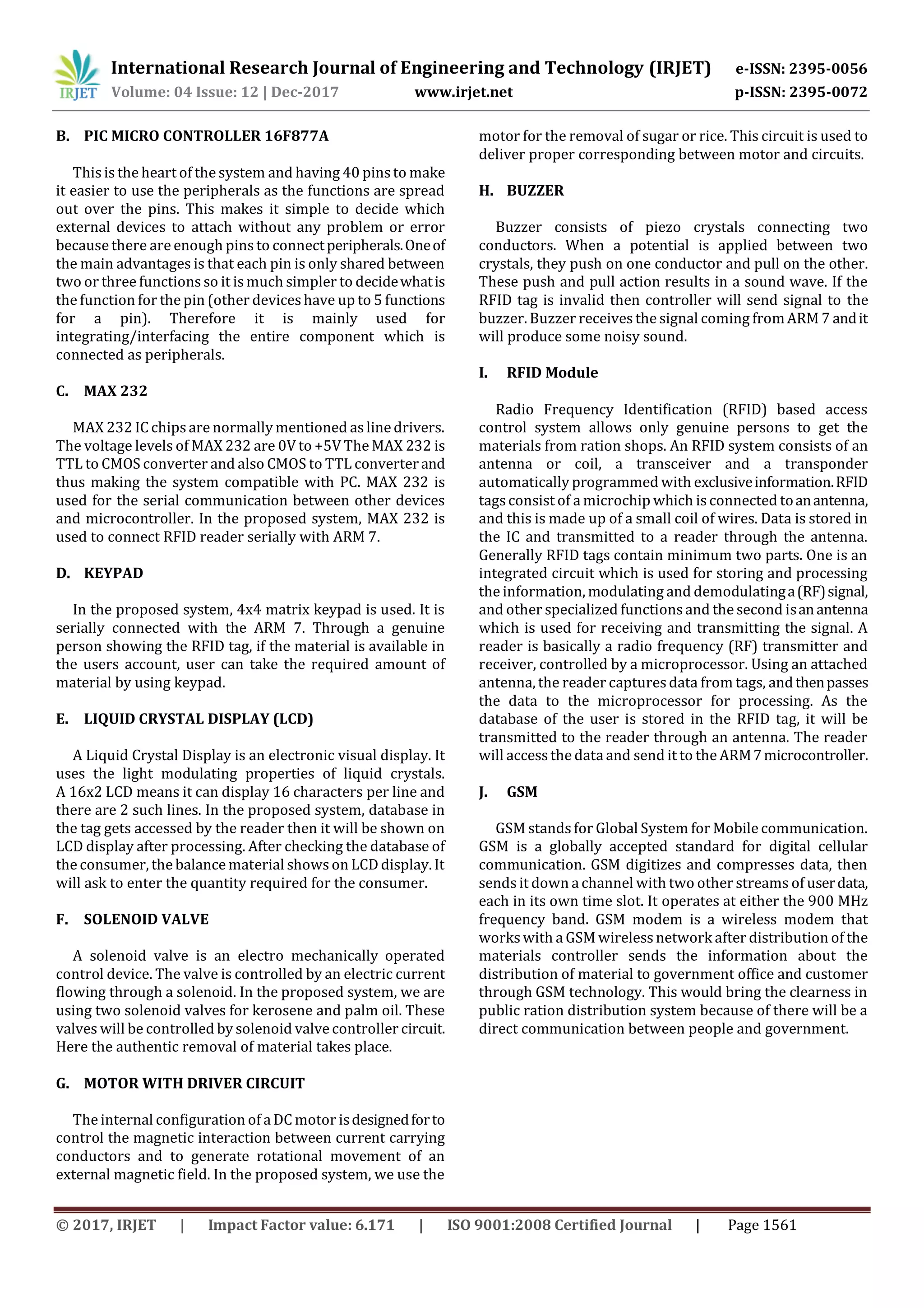 Design Approach for Automatic Rationing Distribution System | PDF
